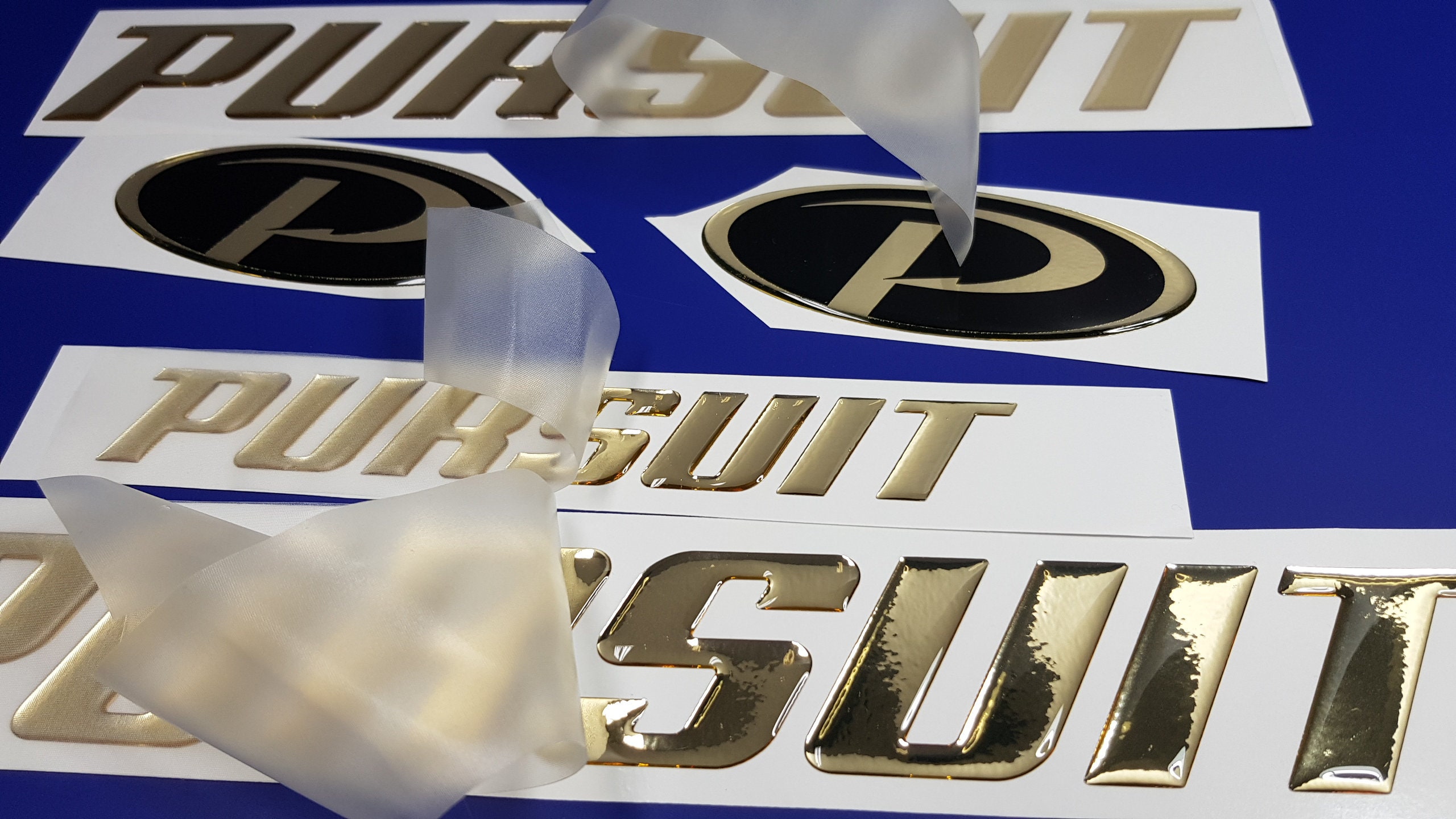 Pursuit Boat Emblems 13 Gold FREE FAST Delivery DHL | Etsy