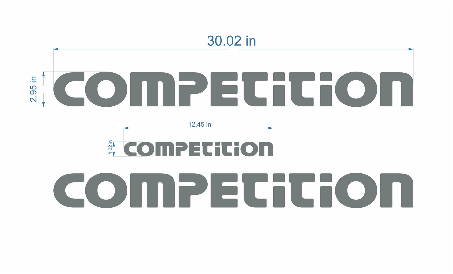 Competition Boat Emblem 30"chrome + FREE FAST Delivery DHL Express ...