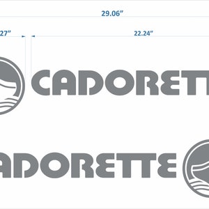 Cadorette Boats Emblem 29" + FREE FAST Delivery DHL Express - Stickers ...