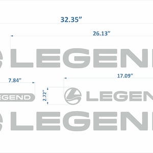 Legend Boat Emblem 32" + FREE FAST Delivery DHL Express - Stickers Set ...