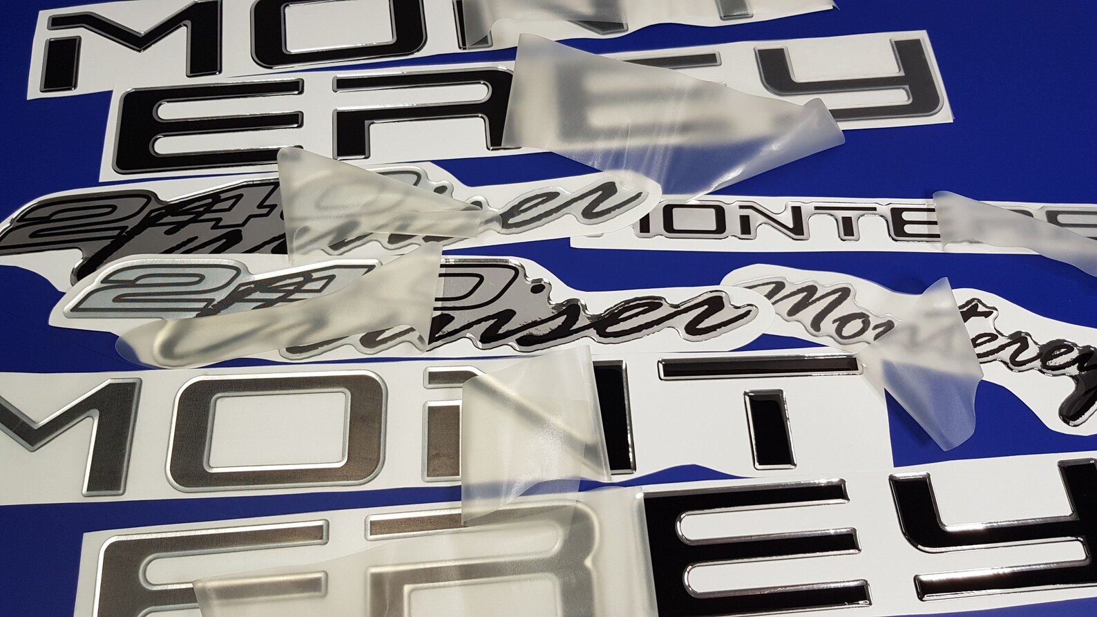 Monterey Boat Emblems 41" Chrome Black 240 + FREE FAST Delivery DHL ...