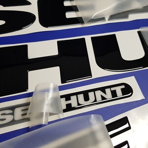 Sea Hunt Boat Emblems 38" Black + FREE FAST Delivery DHL Express ...