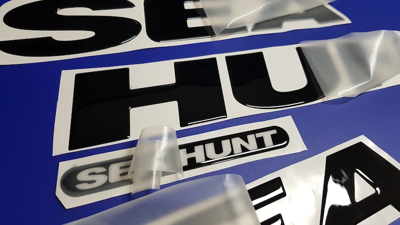 Sea Hunt Boat Emblems 38 Black FREE FAST Delivery DHL | Etsy