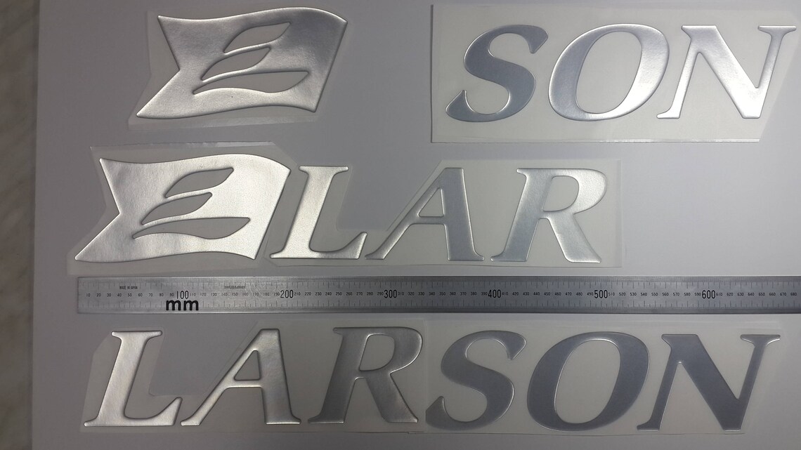 Larson Boat Emblems 26 Chrome FREE FAST Delivery DHL | Etsy