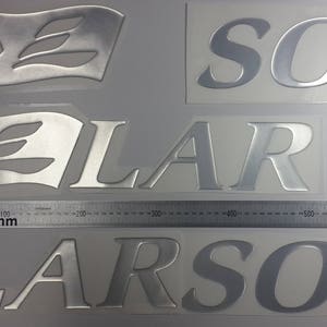 Larson Boat Emblems 26" Chrome + FREE FAST Delivery DHL Express ...