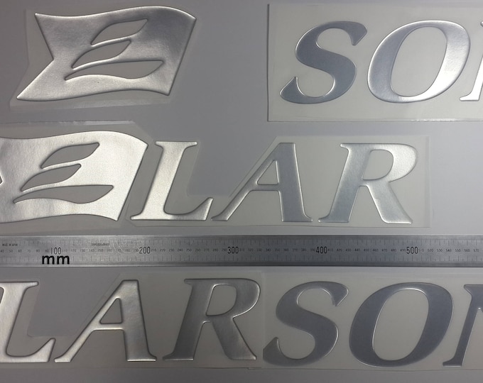 Larson Boat Emblems 22 Chrome FREE FAST Delivery DHL Express Stickers ...