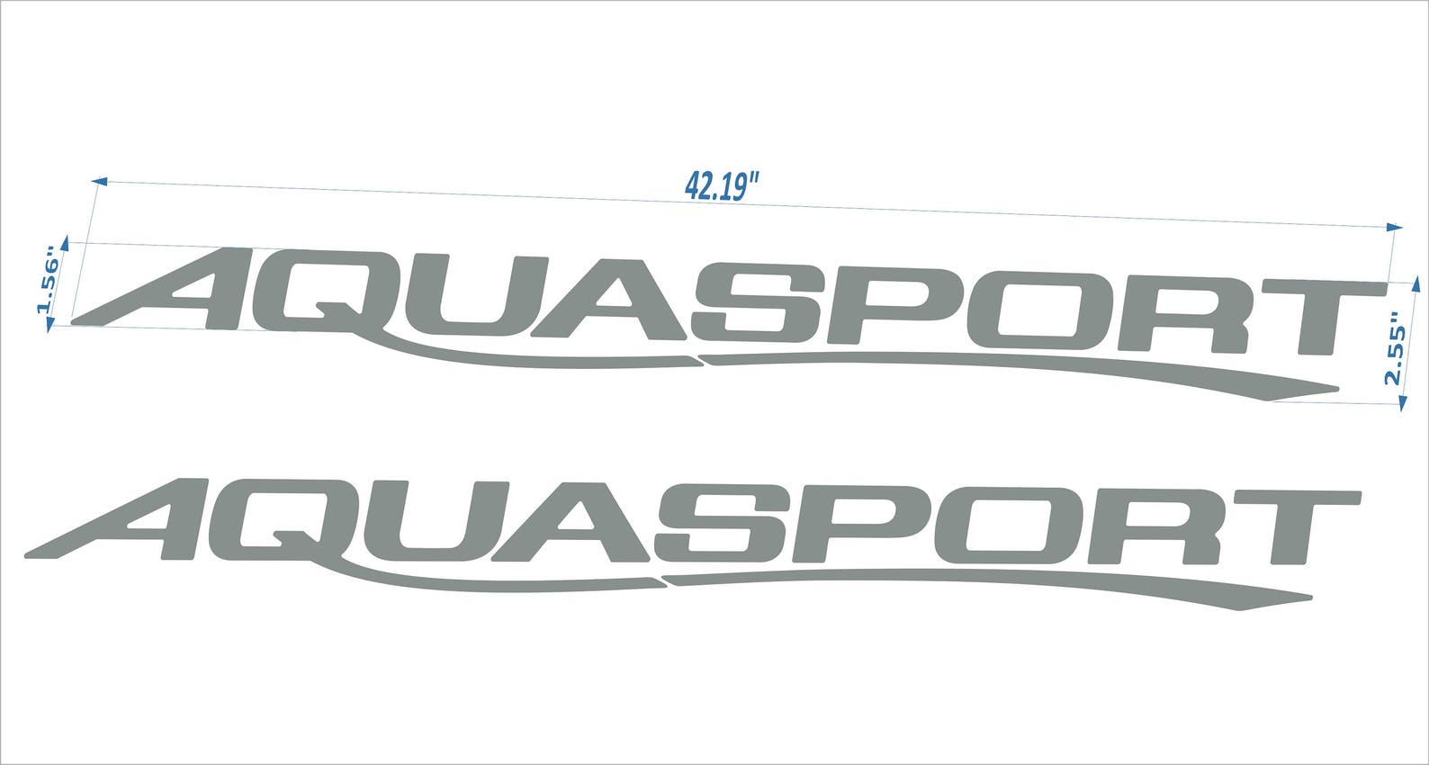Aquasport Boat Emblems 42 Chrome FREE FAST Delivery - Etsy UK