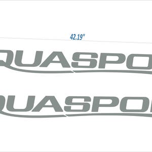 Aquasport Boat Emblems 42" Chrome + FREE FAST Delivery DHL Express ...