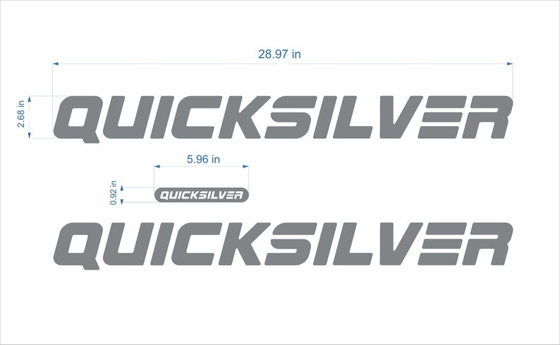 Quicksilver Boat Emblems 29 Gold FREE FAST Delivery - Etsy