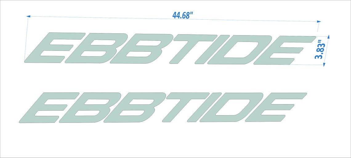 Ebbtide boats Emblems 44 FREE FAST delivery DHL | Etsy