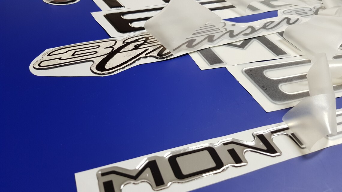 Monterey Boat Emblems 41" Chrome Black 322 + FREE FAST Delivery DHL ...