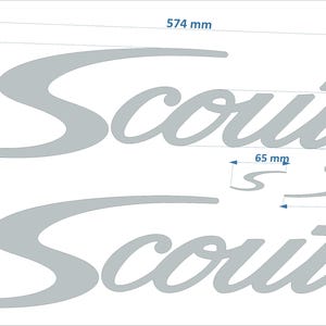 Scout Boat Emblems 22" + FREE FAST Delivery DHL Express - Stickers Set ...