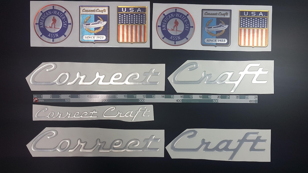Correct Craft Boat Emblems 25" + FREE FAST Delivery DHL Express ...
