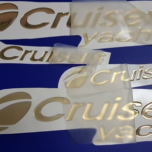 Cruisers Yachts Boat Emblems 22" Gold + FREE FAST Delivery DHL Express ...