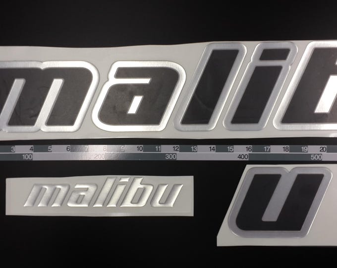Malibu Boat Emblems 27" Chrome-black + FREE FAST Delivery DHL Express ...