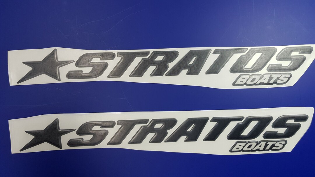 Stratos Boat Emblem 22" Black + FREE FAST Delivery DHL Express - Etsy