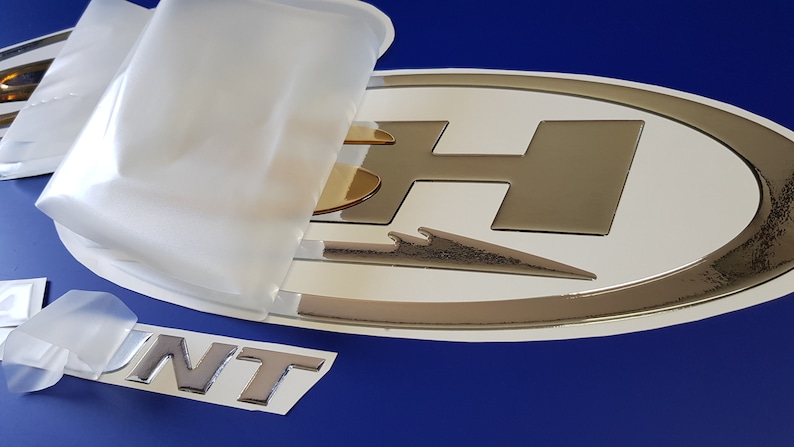 Sea Hunt Boat Emblems 19" Chrome + FREE FAST Delivery DHL Express ...