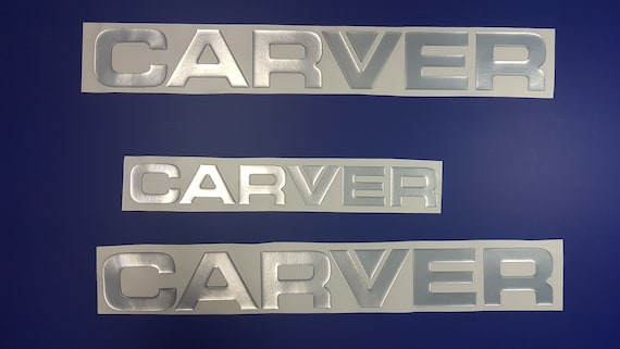 Carver Boat Emblem 22 Chrome FREE FAST Delivery DHL | Etsy