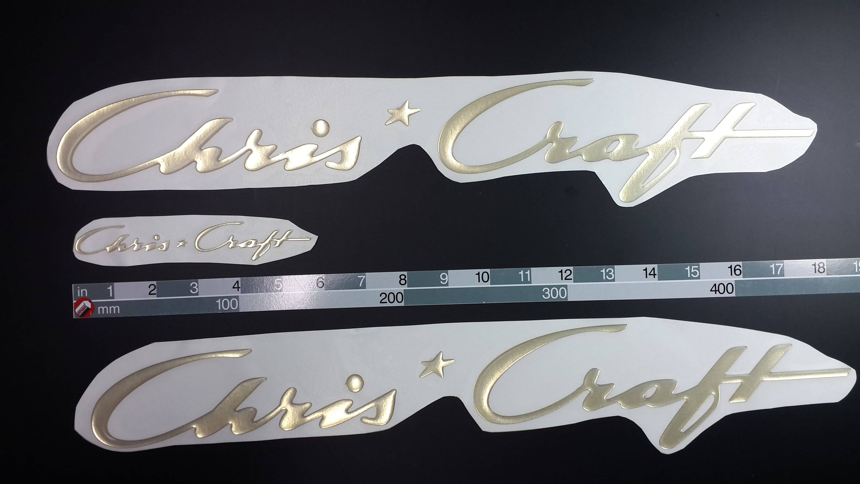 Chris Craft Boat Emblems 18" Gold + FREE FAST Delivery DHL Express ...
