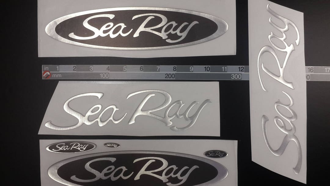 Sea Ray Boat Emblems 10" + FREE FAST Delivery DHL Express - Stickers ...