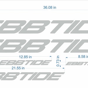 Ebbtide Boats Emblems 36" + FREE FAST Delivery DHL Express - Stickers ...