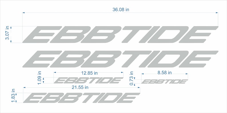 Ebbtide Boats Emblems 36 FREE FAST Delivery DHL - Etsy