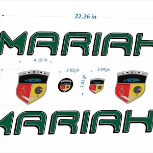 Mariah Boats Emblems 22 Green FREE FAST Delivery DHL Express Stickers ...