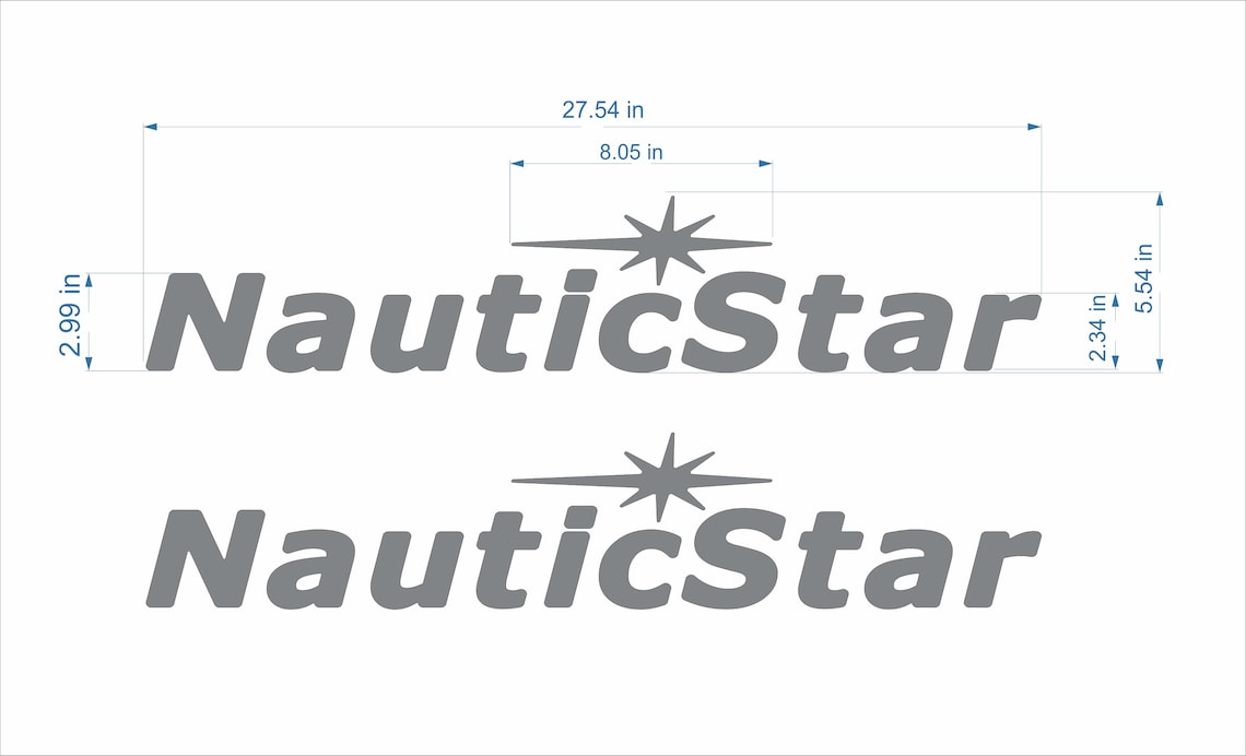 Nauticstar Boat Emblems 27" + FREE FAST Delivery DHL Express- Sticker ...