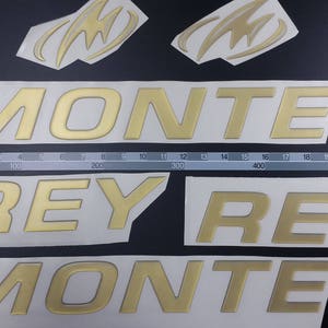 Monterey Boat Emblems 31" Old Gold + FREE FAST Delivery DHL Express ...