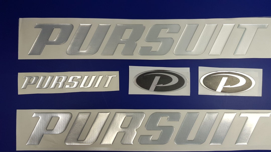 Pursuit Boat Emblems 20" Chrome + FREE FAST Delivery DHL Express ...