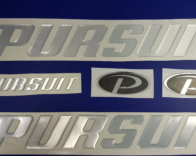 Pursuit Boat Emblems 20" Chrome + FREE FAST Delivery DHL Express ...