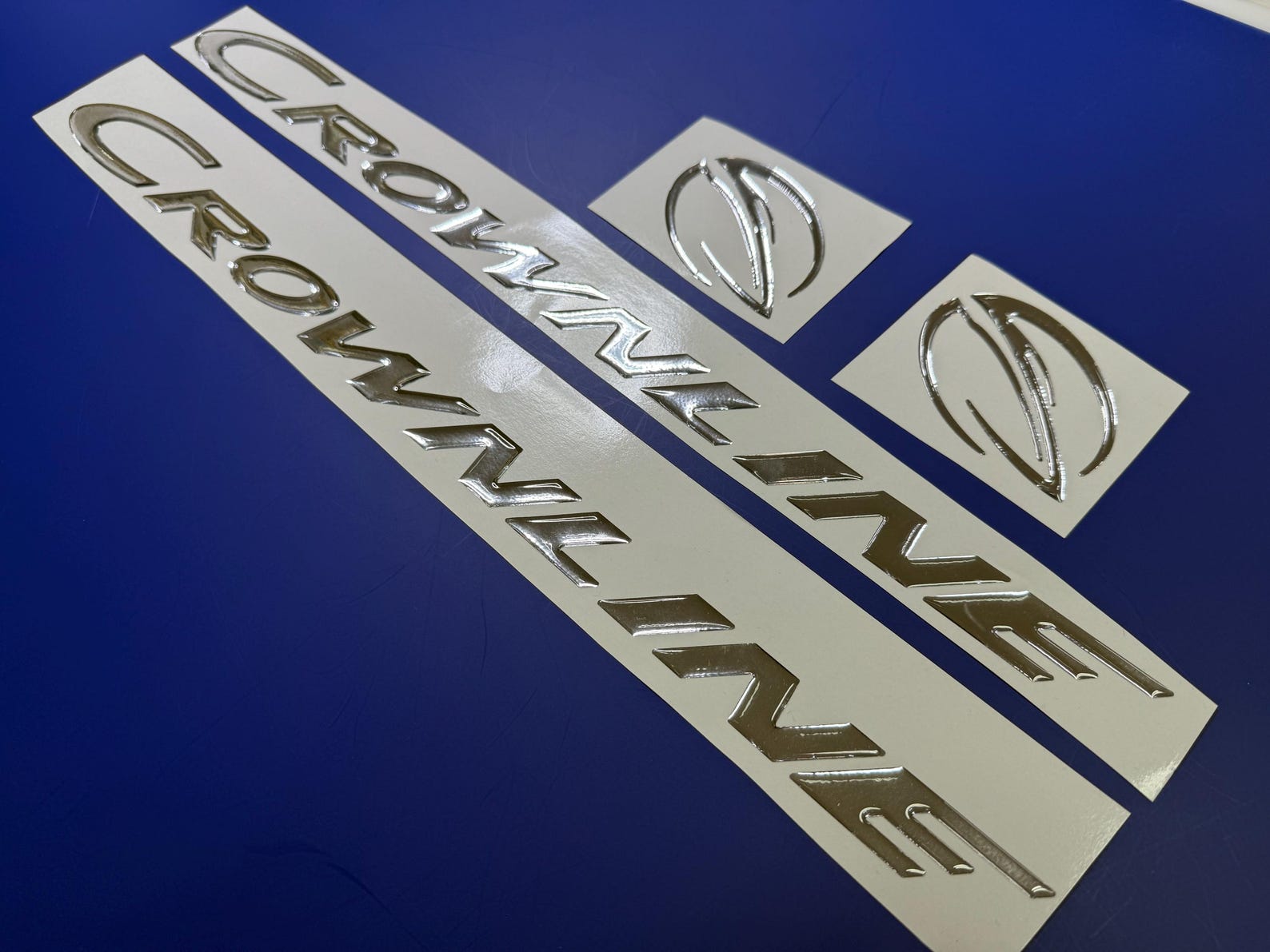Crownline Boat Emblems 20" Chrome + FREE FAST Delivery DHL Express ...