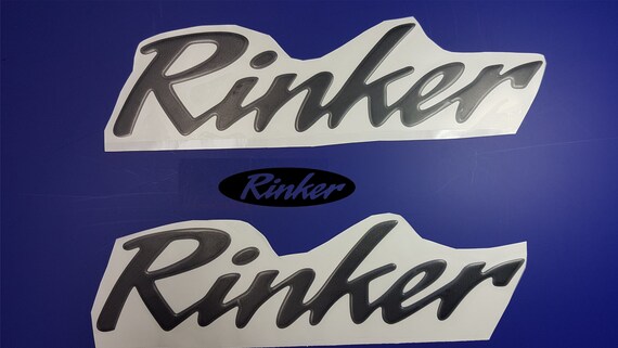 Rinker Boat Emblems 22 Black FREE FAST Delivery DHL | Etsy