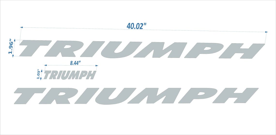 Triumph Boat Emblems 40" + FREE FAST Delivery DHL Express - Stickers ...
