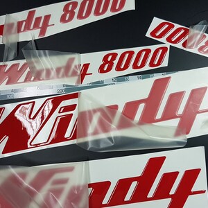Windy Boat Emblems 20" Red 8000 (custom) + FREE FAST Delivery DHL ...