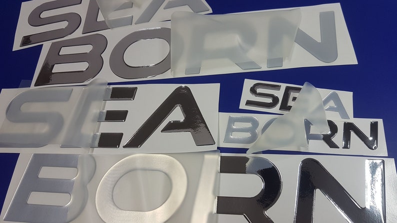 Sea Born Boat Emblem 36" + FREE FAST Delivery DHL Express - Stickers ...