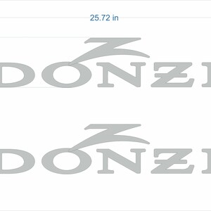 Donzi Boats Emblems 25" + FREE FAST Delivery DHL Express - Stickers Set ...