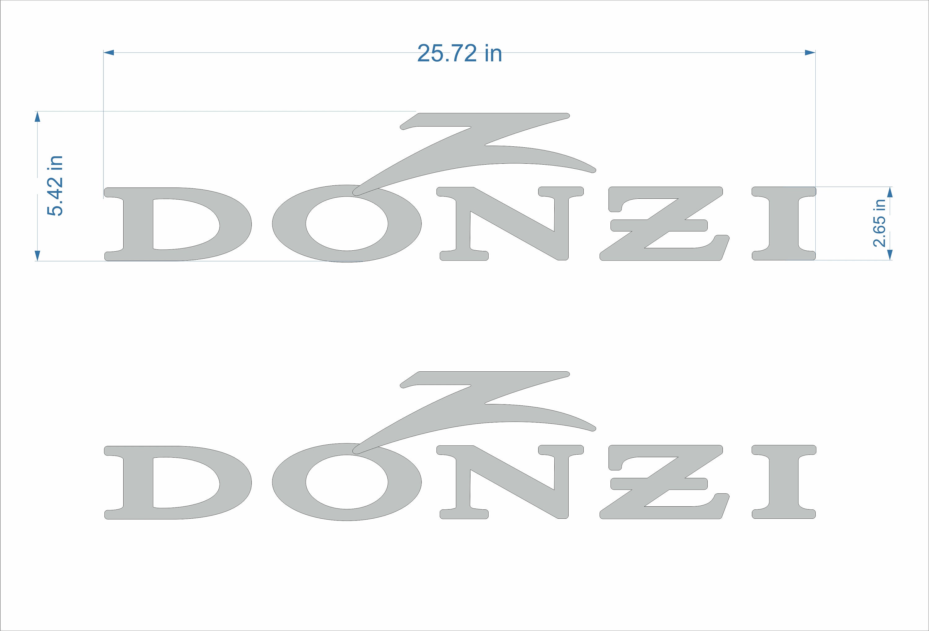 Donzi Boats Emblems 25 FREE FAST Delivery DHL Express | Etsy