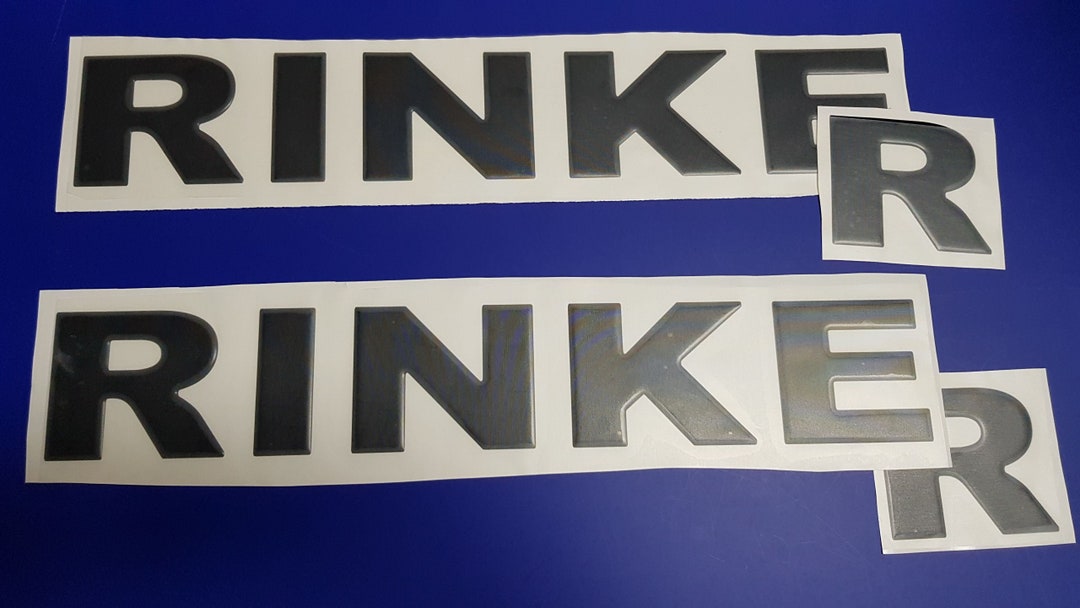 Rinker Boat Emblems 28" Black + FREE FAST Delivery DHL Express ...