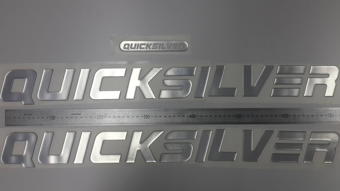 Quicksilver Boat Emblems 29" Chrome + FREE FAST Delivery DHL Express ...