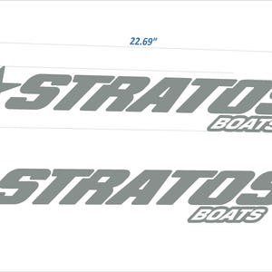Stratos Boat Emblem 22" Chrome + FREE FAST Delivery DHL Express - Etsy