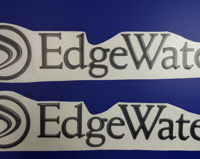 Edgewater Boat Emblems 22" Black + FREE FAST Delivery DHL Express ...