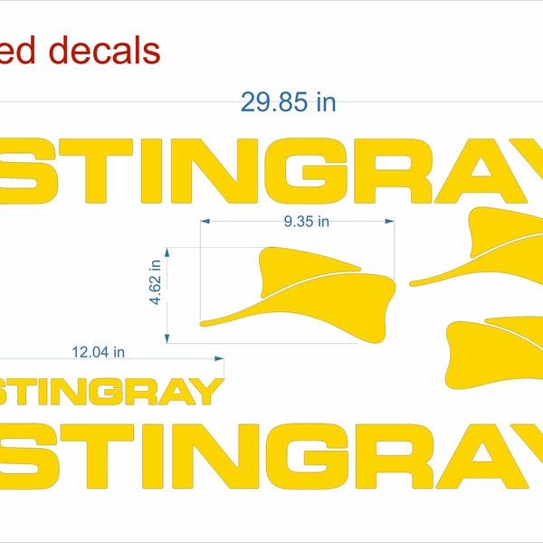 Stingray Boat Decals - Etsy