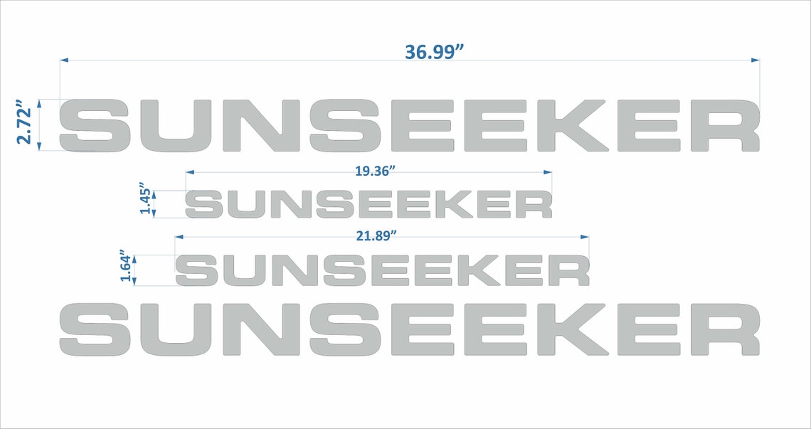 Sunseeker Boats Emblems 37" + FREE FAST Delivery DHL Express - Stickers ...