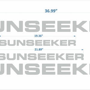 Sunseeker Boats Emblems 37" + FREE FAST Delivery DHL Express - Stickers ...