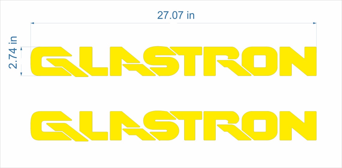 Glastron Boat Emblems 27 Gold FREE FAST Delivery DHL - Etsy