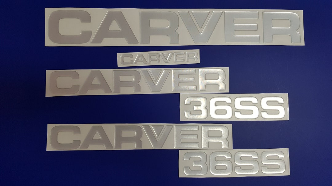 Carver 36ss Boat Emblem 21" Chrome + FREE FAST Delivery DHL Express ...