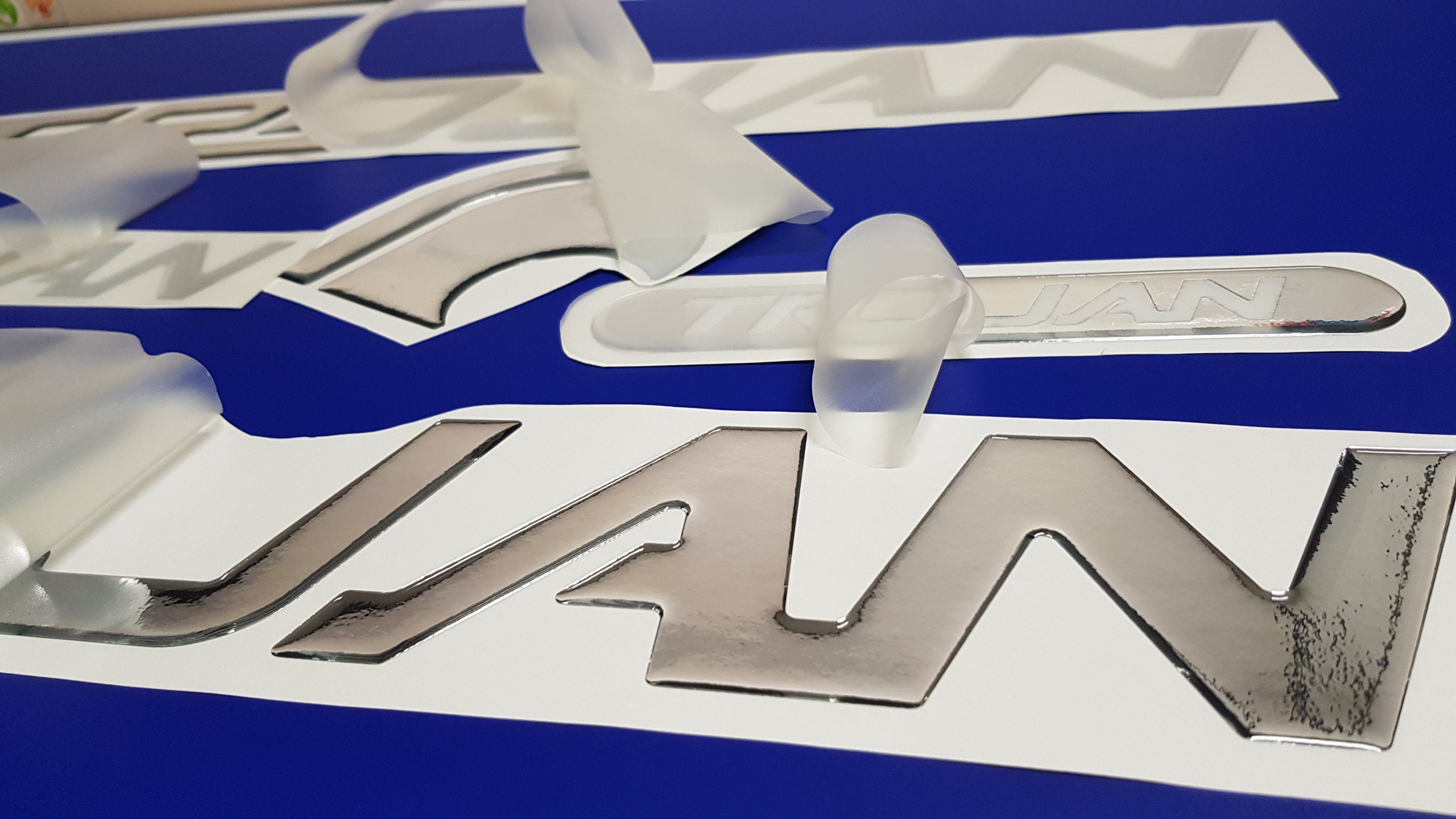 Trojan Boat Emblem 28" Chrome + FREE FAST Delivery DHL Express - Raised ...