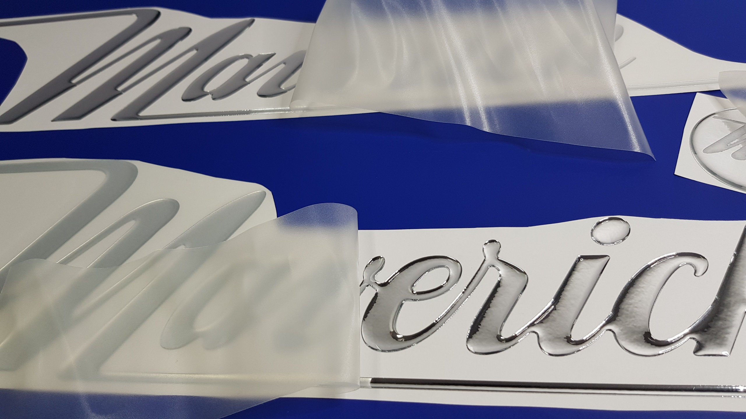 Maverick Boats Emblem 22" Chrome + FREE FAST Delivery DHL Express ...