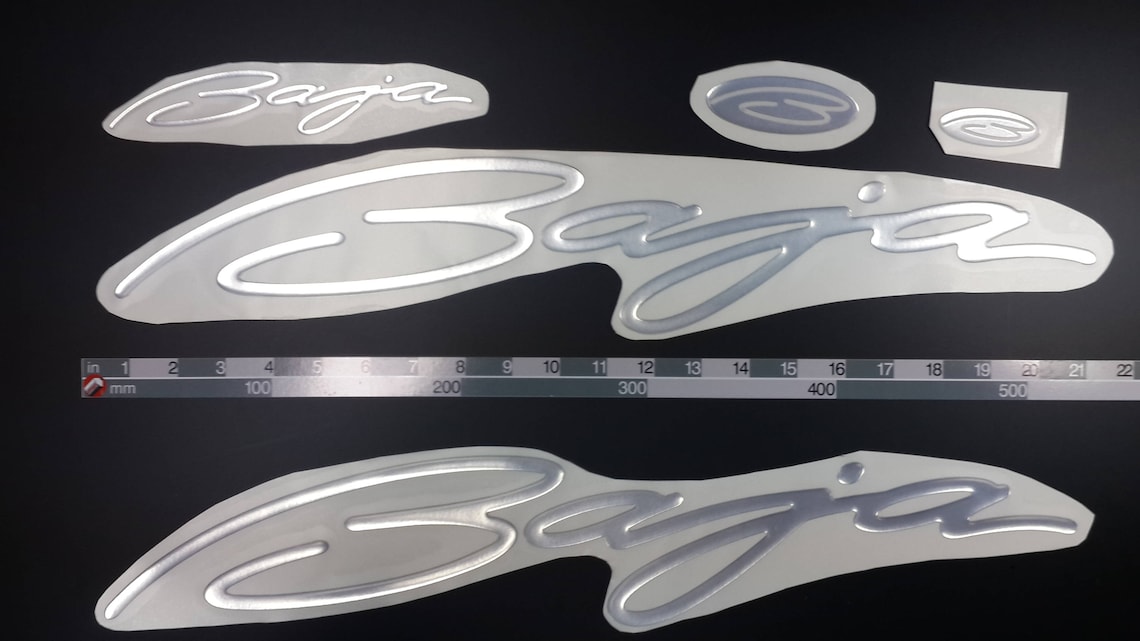 Baja Boat Emblems 20" Chrome + FREE FAST Delivery DHL Express ...